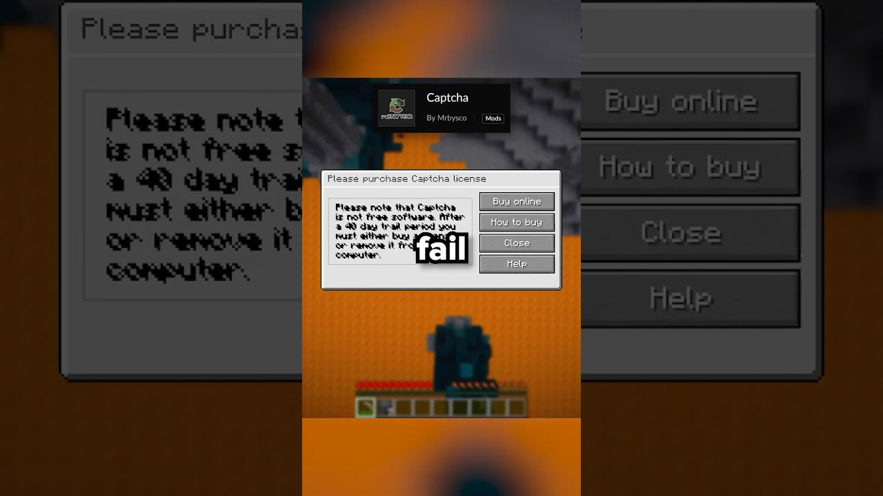 Minecraft: Captcha Mod