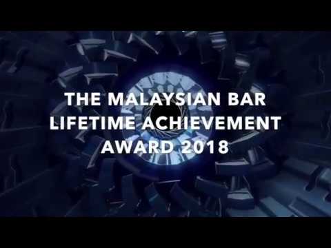 The Malaysian Bar Lifetime Achievement Award 2018 — Dato' Param Cumaraswamy