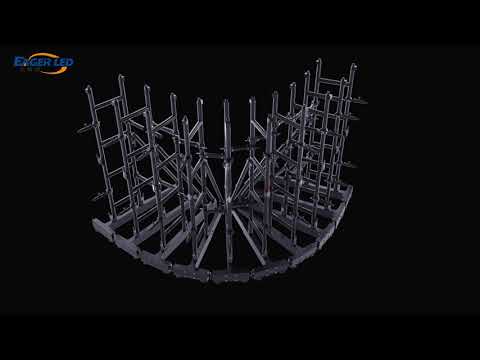 Frame Support Structure for Arc Rental LED Screen as Stage Background