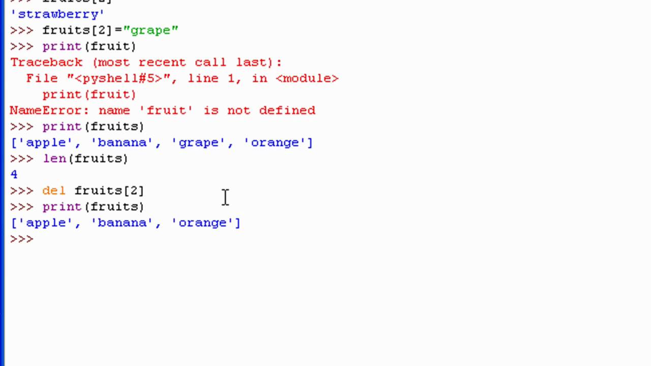 Python 3 Tutorial: 14 - Lists