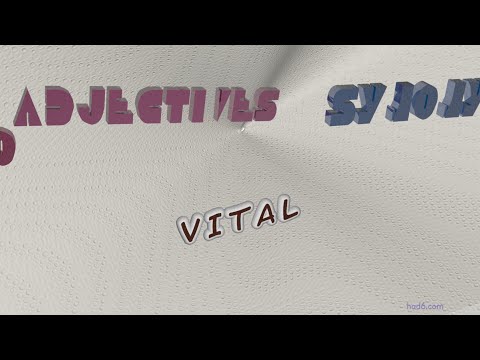 vital - 10 adjectives which are synonyms to vital (sentence examples)