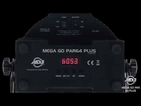 ADJ Mega Go Par64 Plus Rechargeable Par Cans (20-Pack) w | Reverb