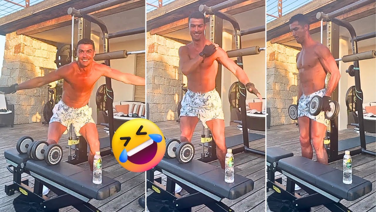 Ronaldo Dance Moves while Working Out