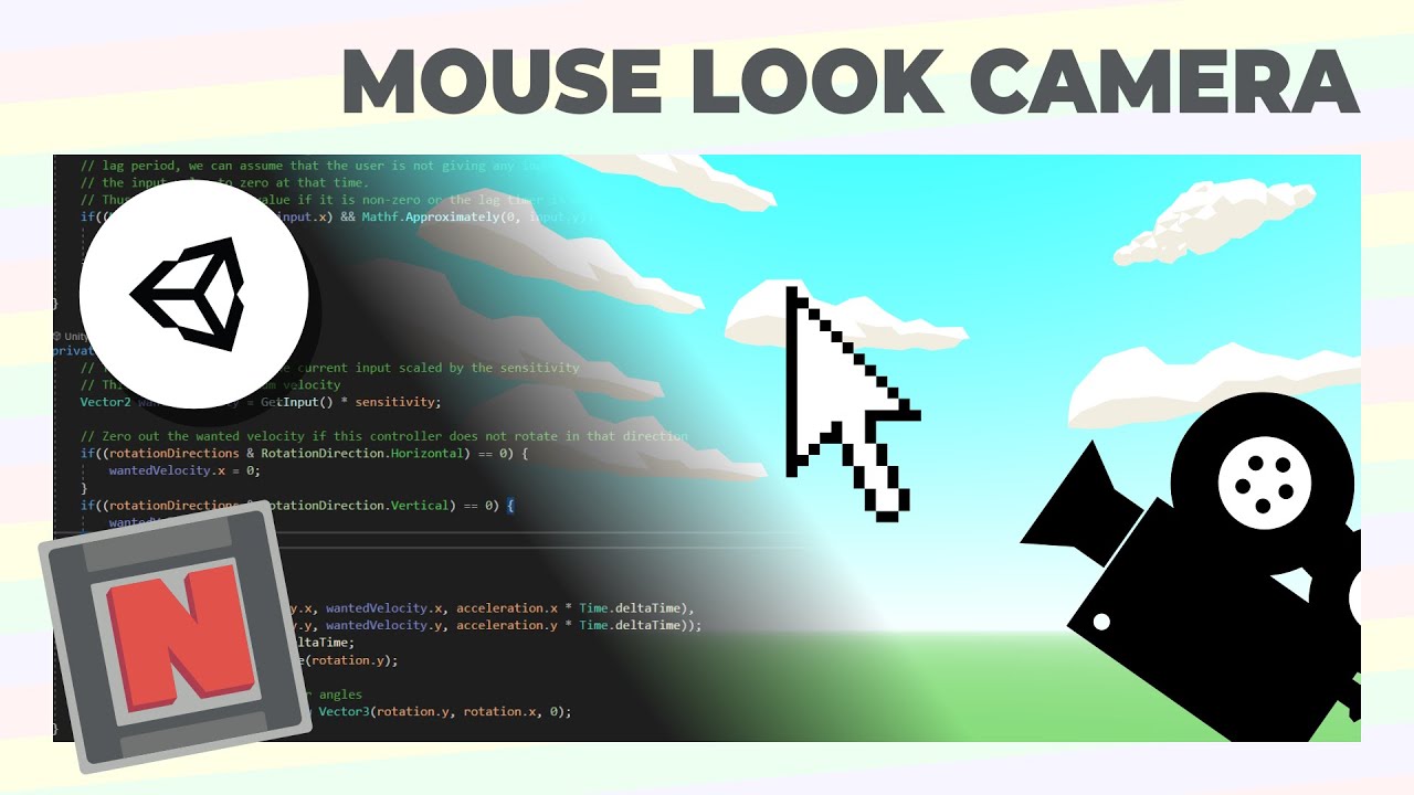 Setting Up a Smooth Mouse Look Camera Controller Script in Unity ✔️ 2020.3 | Game Dev Tutorial