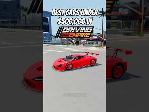 Best cars UNDER $500K in Driving Empire! 💵 #shorts