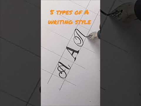 5 types of capital 'A' writing style. #shorts #calligraphy #satisfying #relaxing #satisfying