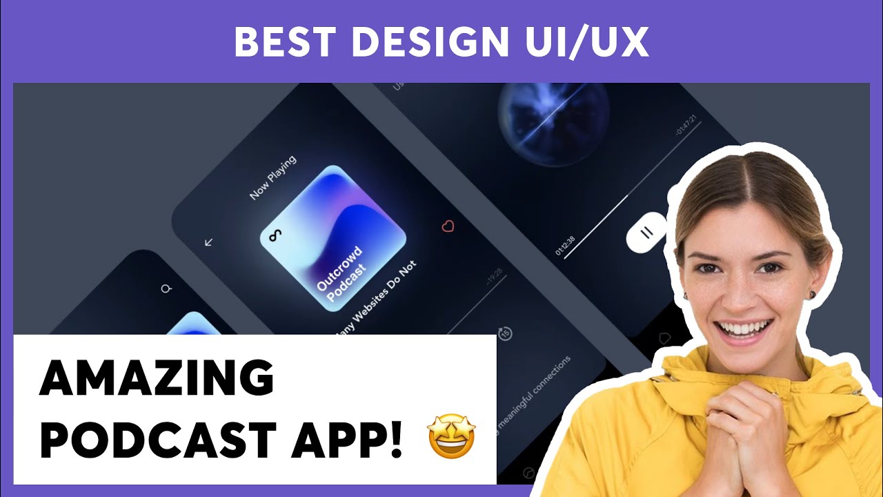 INCREDIBLE podcasting app!! BEST UI/UX designs and inspiration for designers!