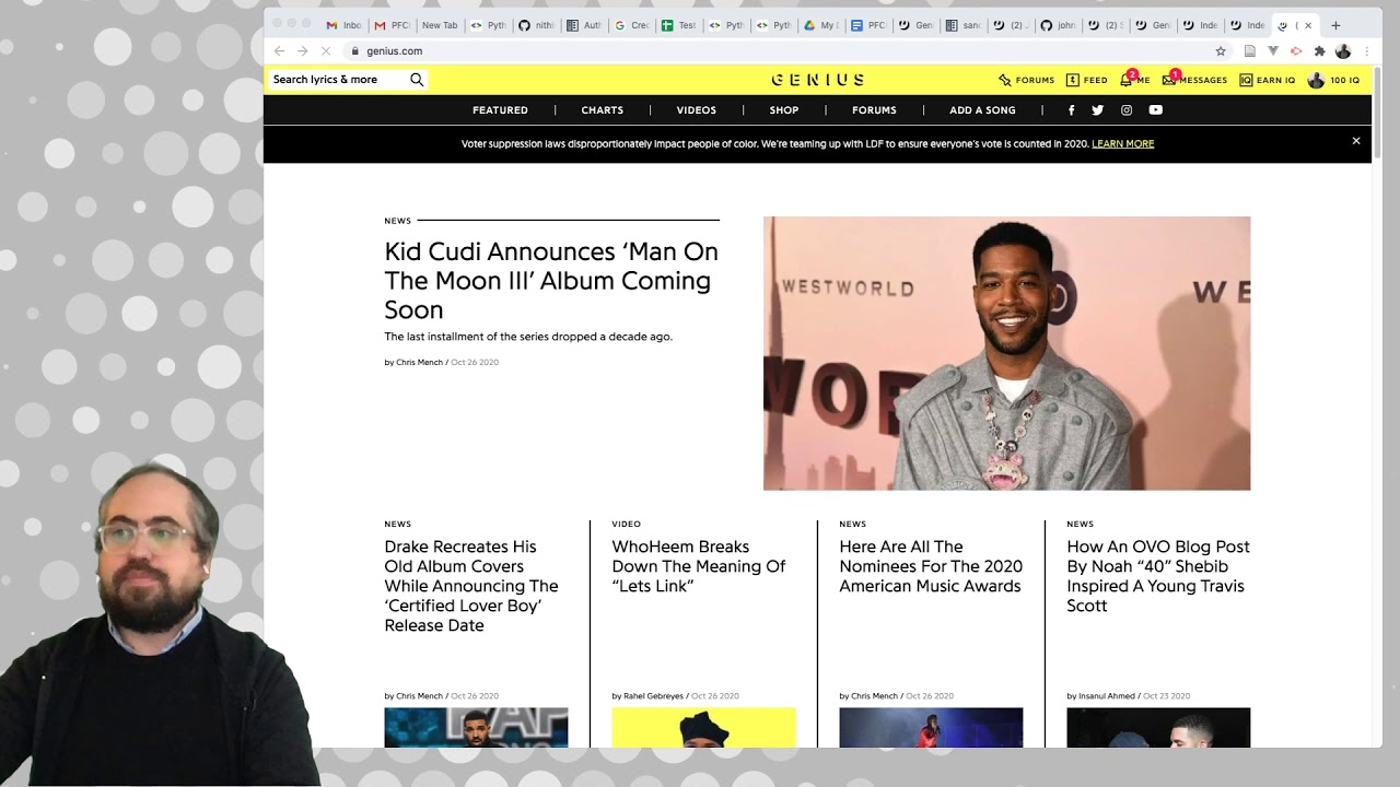 Programming for Cultural Heritage - Demo: Working with Genius.com API