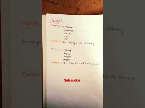 #synonyms and antonyms/subscribe for more