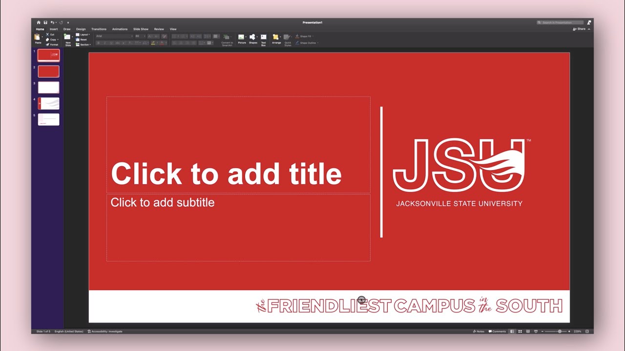 JSU PowerPoint Tutorial