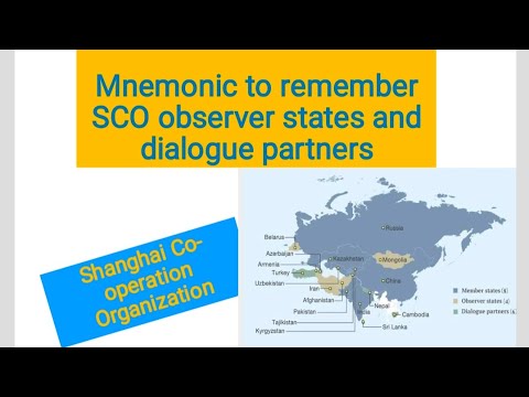 How to learn observer states and dialogue partners of SCO (Shanghai Co-operation Organization)