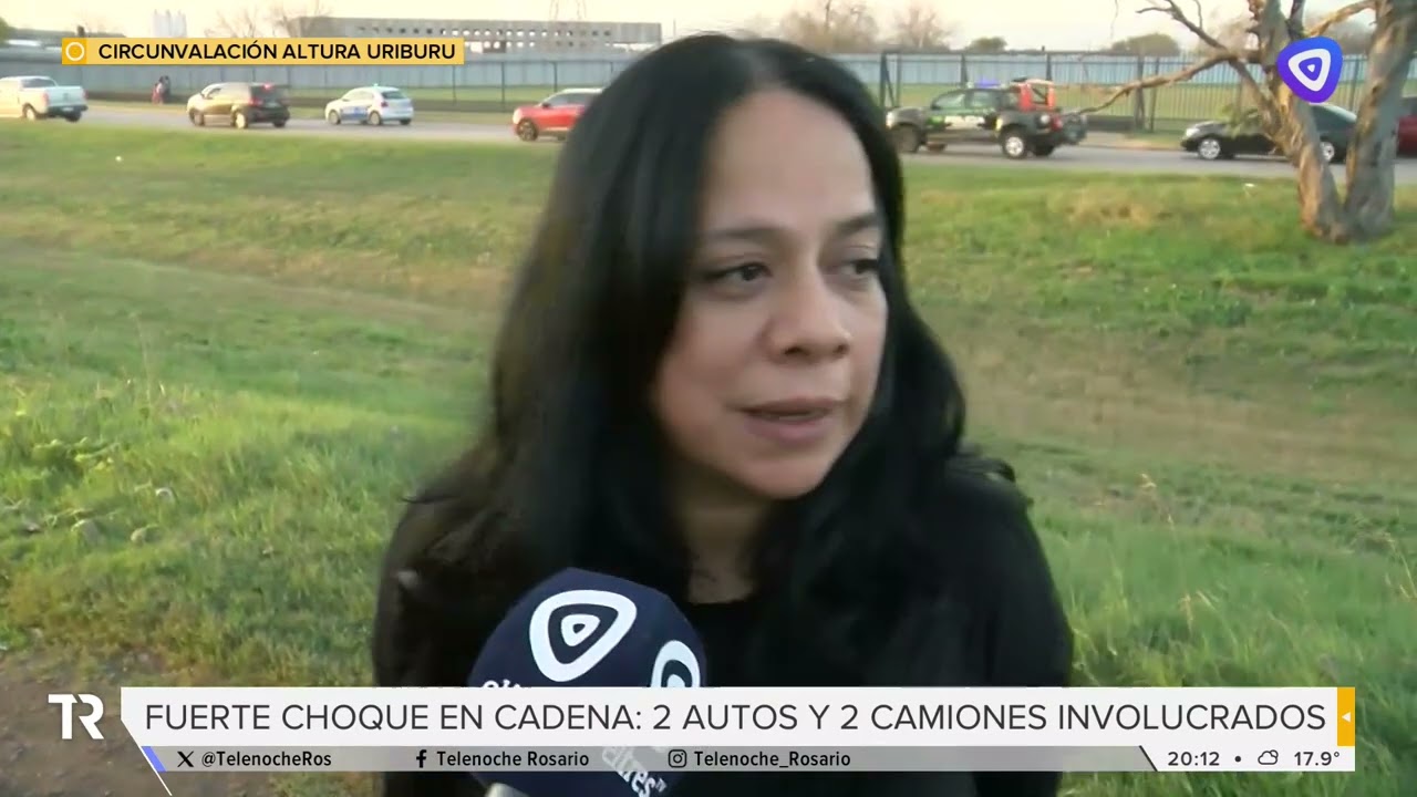 Un camión embistió a varios autos y provocó un choque en cadena