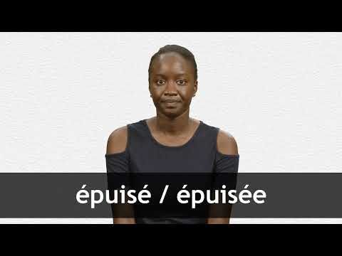 English Translation of “ÉPUISÉ” | Collins French-English Dictionary