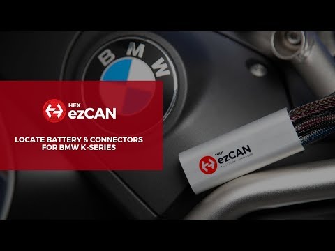 How to locate your connectors & battery to install the ezCAN for K-Series BMW