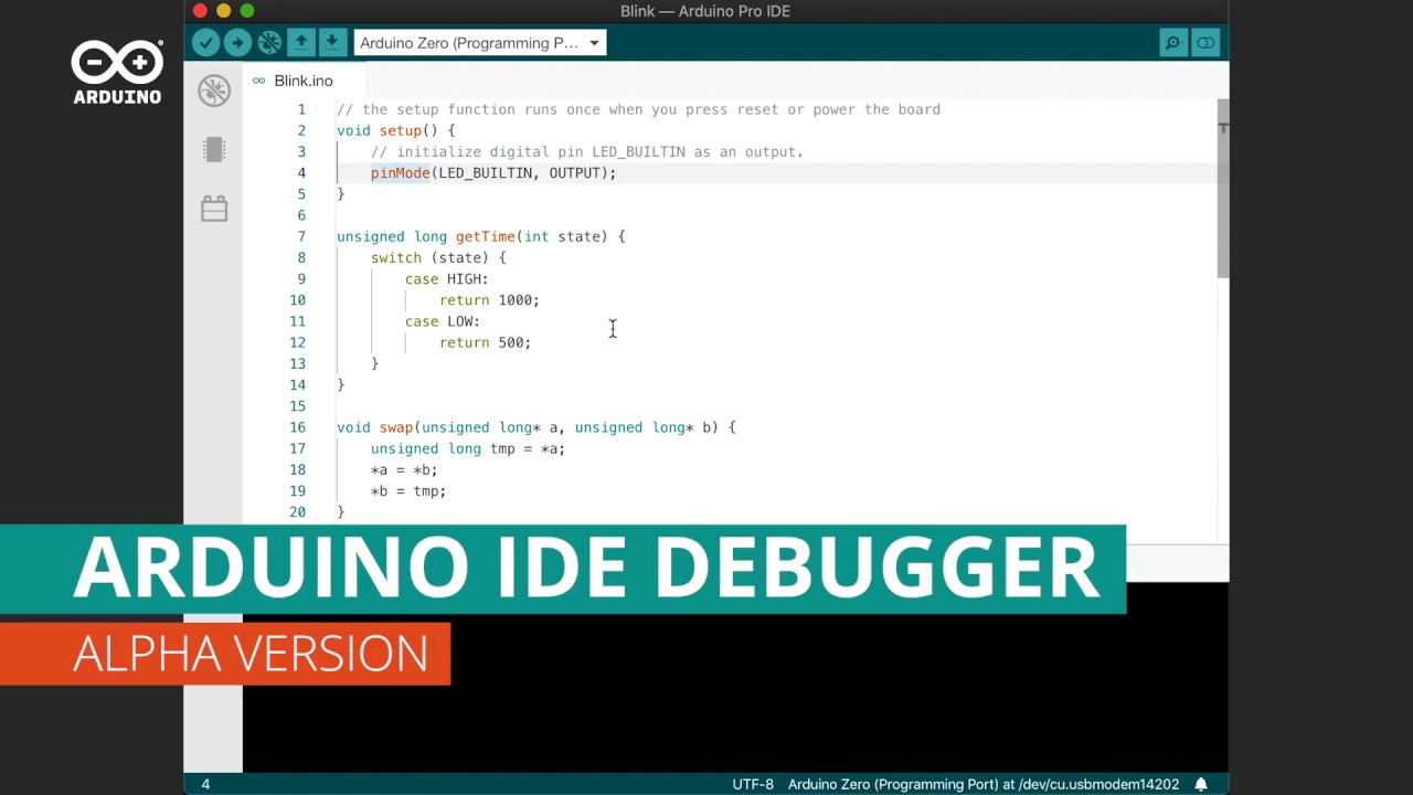 Arduino Pro IDE Debugger