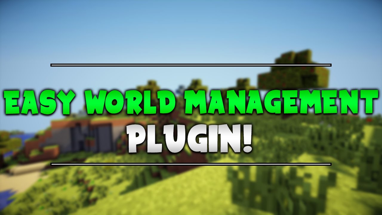 EASY WORLD MANAGEMENT! | Minecraft Plugin Tutorial