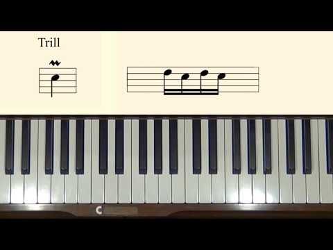 Piano Sight-reading Lesson 10: Trills, Mordants, and other Ornaments