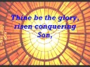 Thine be the glory Easter hymn with lyrics.