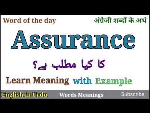 Assurance Meaning