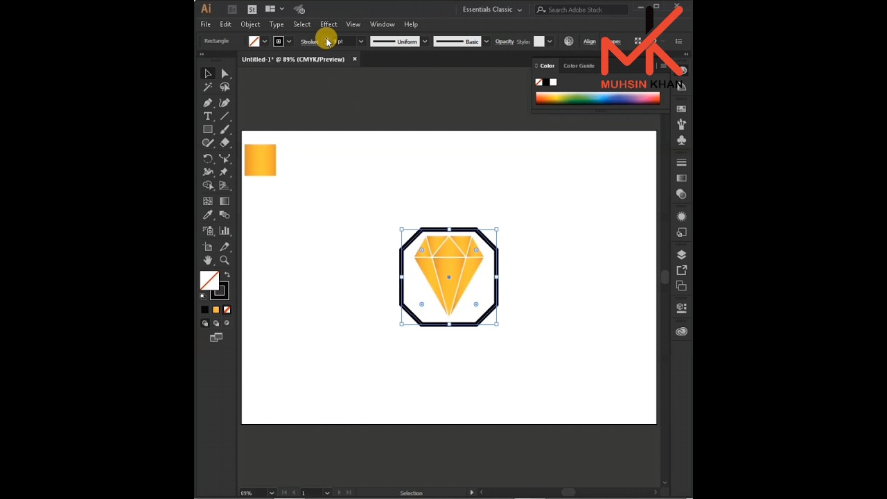 Jewellery Logo Design in Adobe Illustrator #shorts