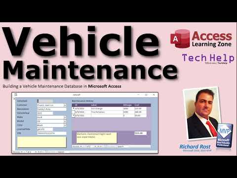 Building a Vehicle Maintenance Database in Microsoft Access. Log Service, Costs, Dates, Mileage.