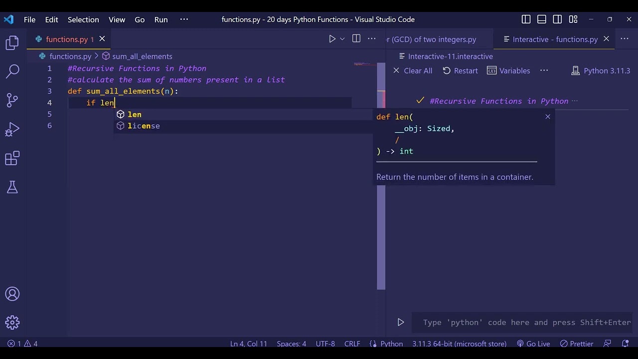 20 Days of Python Functions Challenge | Day 3 - Recursive Function