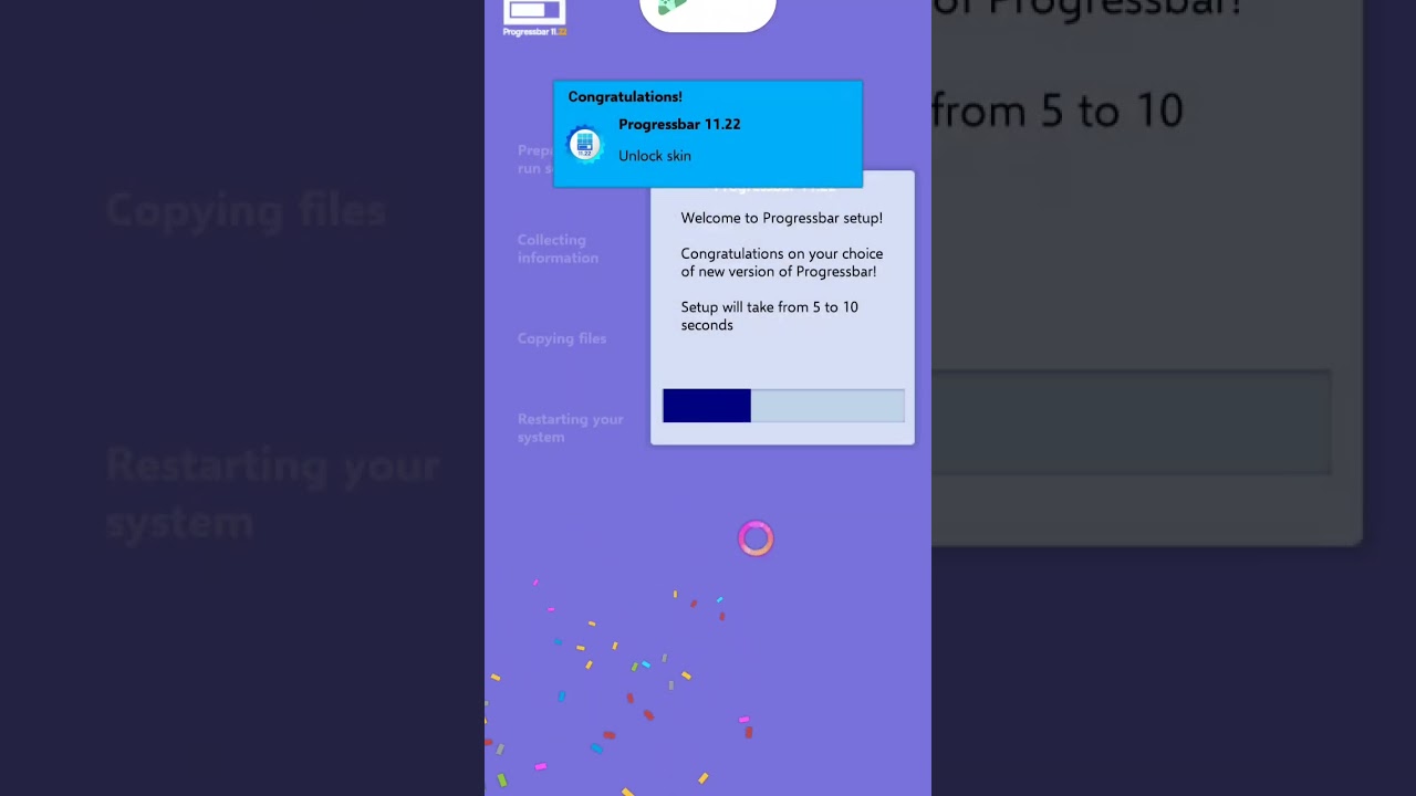 yay progressbar 11.22 #progressbar95
