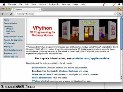Installing VPython