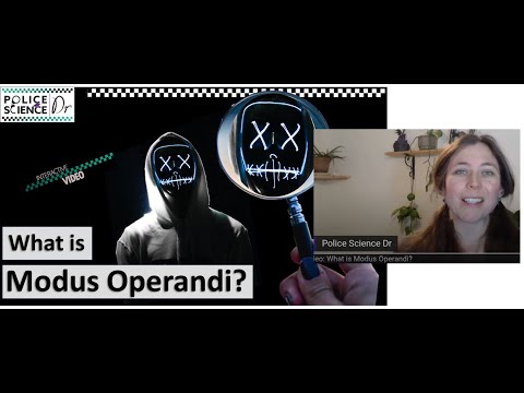New video: What is Modus Operandi?
