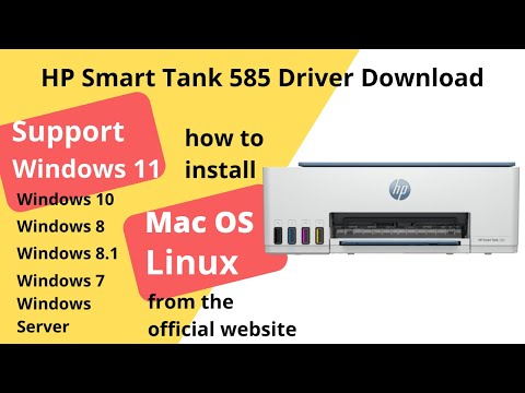 HP Smart Tank 585 Driver Download and Setup Windows 11 Windows 10,Mac 13, Mac 12
