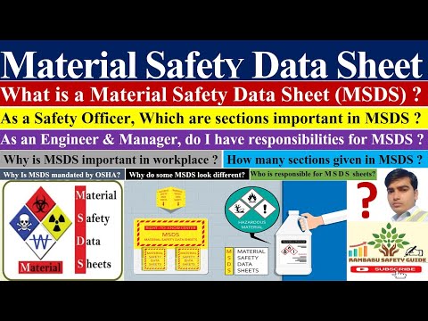 What is MSDS ! Material safety data sheet in Hindi ! What is SDS, Safety Data Sheet for all chemical