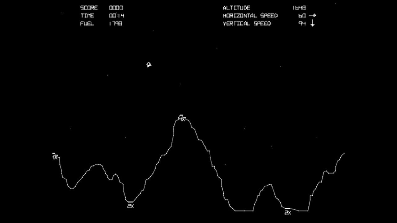 Arcade Longplay - Lunar Lander (1979) by Atari