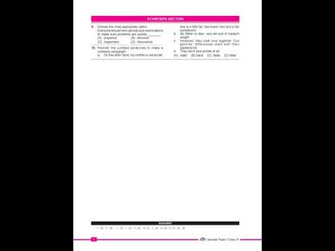 IEO 2019 Sample Paper for Class(11)