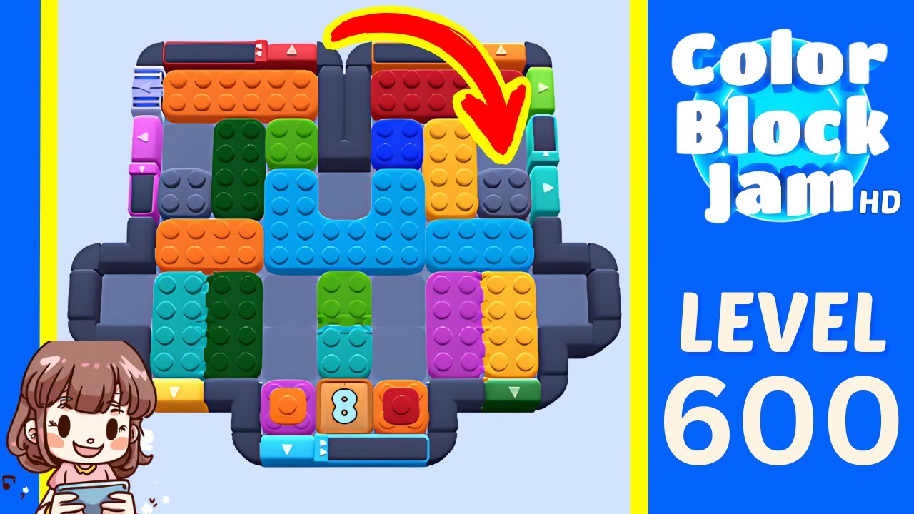 Color Block Jam Level 600 Solution Walkthrough