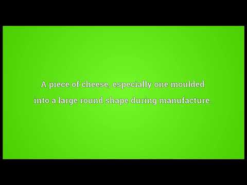 cheese meaning in English