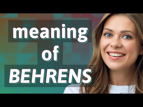 Behrens | meaning of Behrens