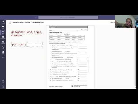 Lesson 1: Latin Roots Gener/Port