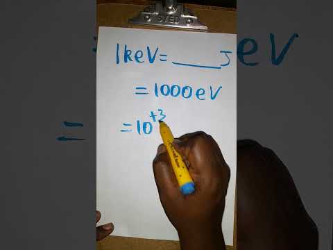 1 kilo electron volt is equal to