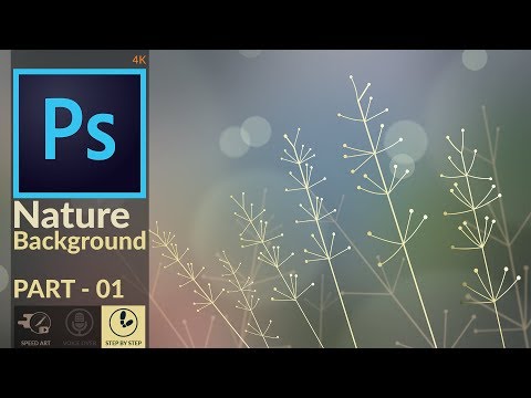 Photo-Realistic Background image design in Photoshop | Nature Macro-Photography BG | PART 01
