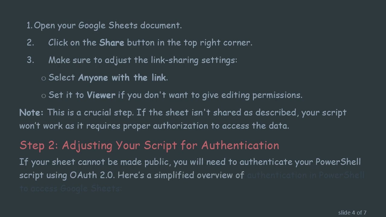How to Download Google Sheet Data Using PowerShell without Credential Issues