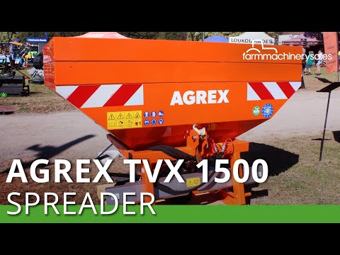 Agrex TVX 1500 spreader launch @ Farm World 2019