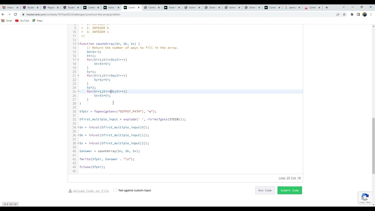 PHP Turing Coding Challenge: Construct the Array