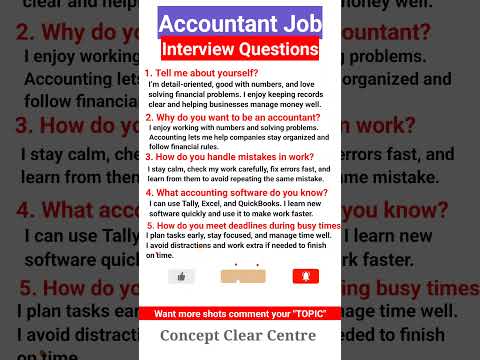 Accountant Job Interview Questions and Answers to get hired | Accountant Interview Questions