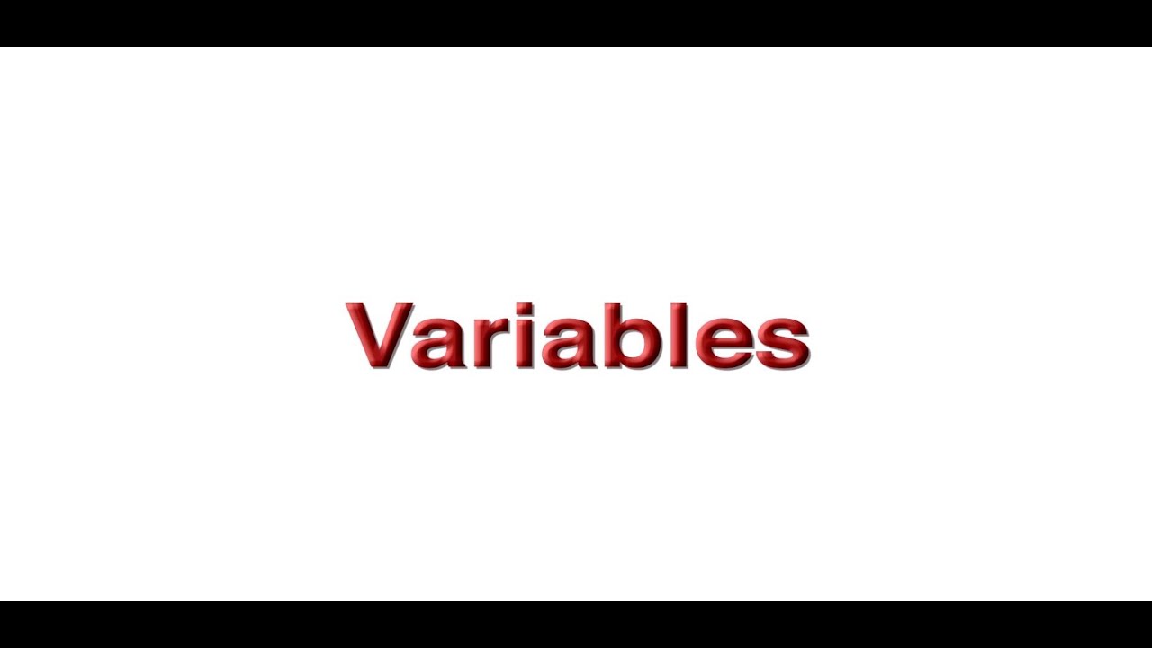 Unit 3: Variables and Types