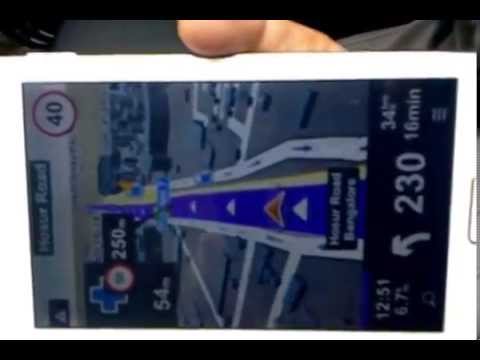 Sygic GPS Navigation Demo for Android in India Bangalore