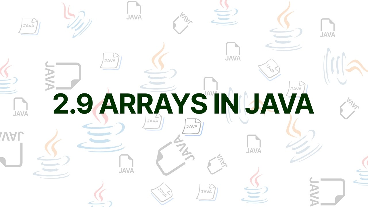 CMP 175 Java Unit 2.9 | Arrays in Java Explained