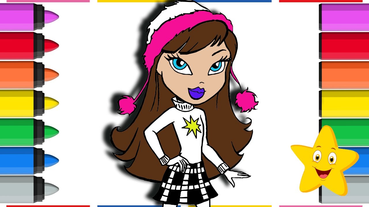 BRATZ COLORING PAGES! WINTER COLORING ❄️💅🏻