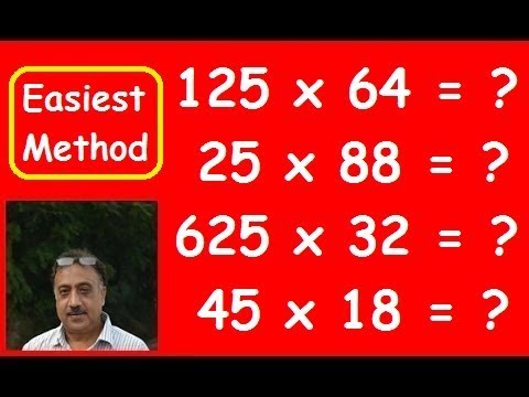 Multiplication with 5, 25, 125, 625 and 75 - Math shortcut tricks