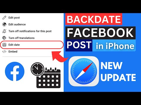 HOW TO EDIT DATE ON FACEBOOK POST IN IPHONE || Backdate FB Post New Update