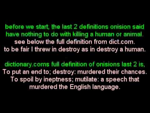 RE: Definition of Murder